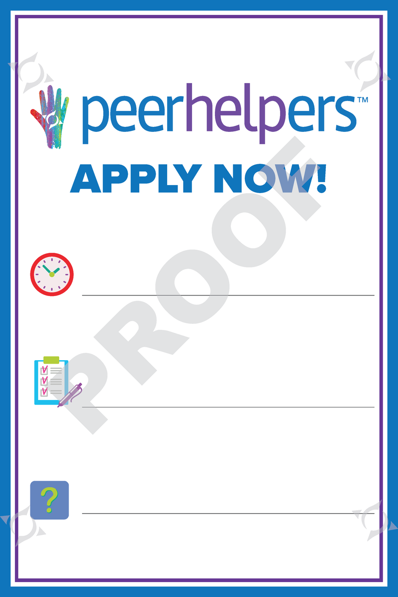 Peer Helpers Program Logo Posters – ThriveWay LLC